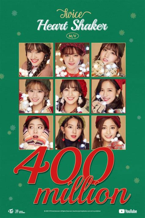 Twices “heart Shaker” Becomes Their 7th Mv To Reach 400 Million Views