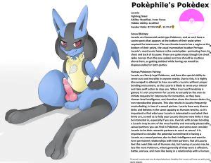 Pok Phile S Pok Dex Lucario An In Universe Guide To Sexual Partnership With Your Pokemon