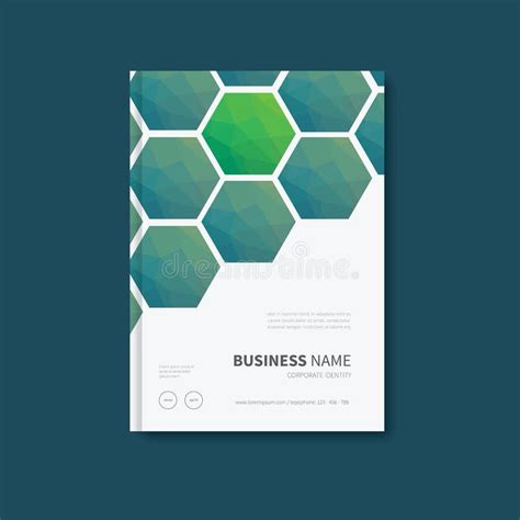 Polygon Book Cover Design Stock Illustration Illustration Of Notebook