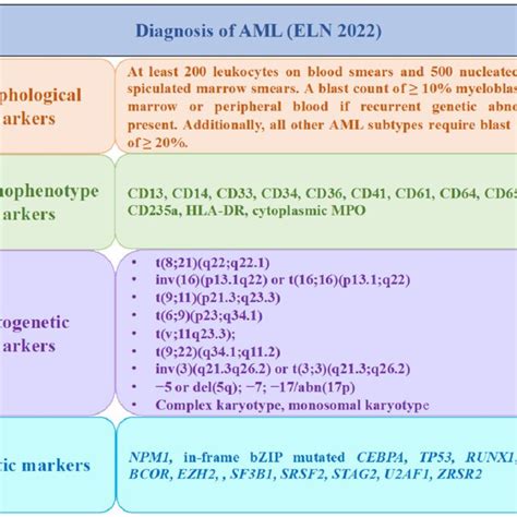 Genetic Mutations In Acute Myeloid Leukemia Aml Download Scientific