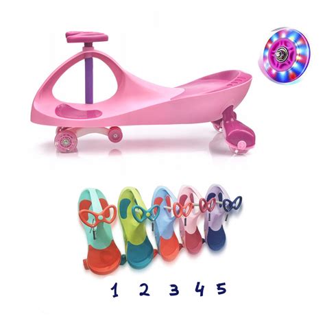 Wiggle Car Ride On Pastel Colors Cayangreenbluepinkpurple