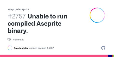 Unable To Run Compiled Aseprite Binary · Issue 2757 · Aseprite