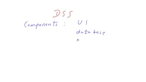 Solved Which Of The Below Is Considered The Process In The Systems Thinking Example Of A Dss