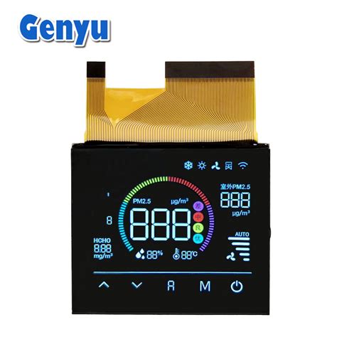 45v Va Lcd Display Color Black Segment Panel 72pin Fpc Connect For Air Purifier