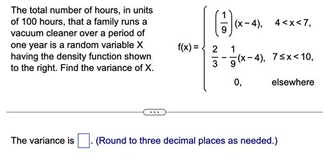 The Total Number Of Hours In Units Of 100 Hours Chegg Com