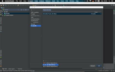 Compilation Android Studio Java Module Does Not Find Dependencies