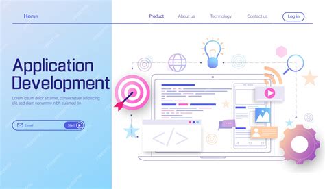 Premium Vector Mobile App Development Coding And Programming Cross