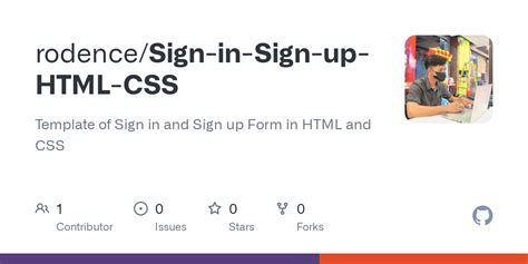 Github Rodence Sign In Sign Up Html Css Template Of Sign In And Sign Up Form In Html And Css