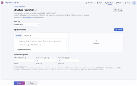 Using The Structure Prediction Tool — Openprotein Docs Documentation