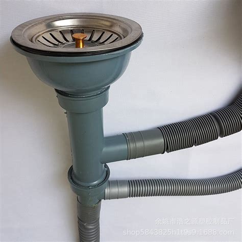 Semi Steel Anti Overflow Double Sink Sewer Pipe Ki Grandado Semi Steel Anti Overflow Double Sink Sewer Pipe Ki Grandado