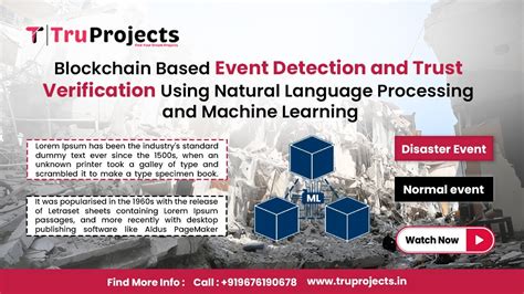 Blockchain Based Event Detection And Trust Verification Using Natural Language Processing And