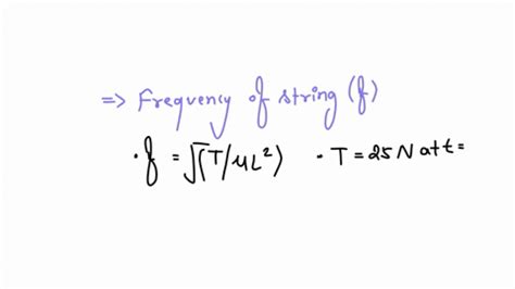 SOLVED A String Of Linear Density 1 60 G M Is Stretched Between Clamps 48 0 Cm Apart The