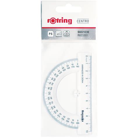 Rotring Centro Protractor Semicircular S0221230 The Online Pen Company