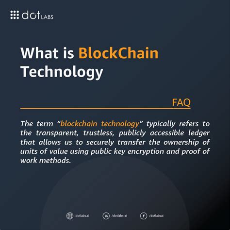 Dotlabs Blockchaintechnology Blockchainrevolution Faqs