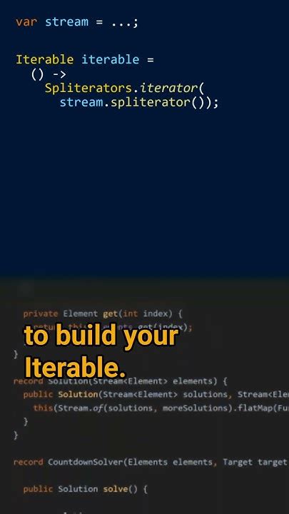 How Can You Create An Iterable From A Stream Javalanguage Javacoding