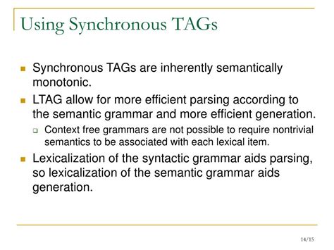 Ppt Synchronous Tree Adjoining Grammars Powerpoint Presentation Free Download Id4222623