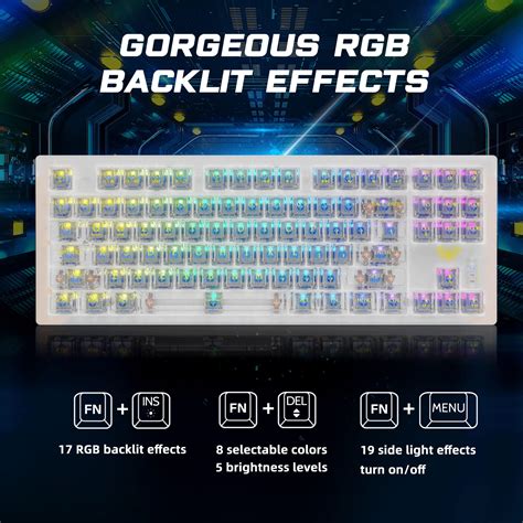 Snapklik Com AULA Wireless Mechanical Keyboard In Hot Swappable RGB Mechanical Gaming