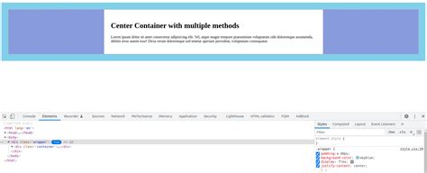 top 5 ways to make the container element center with css mycode blog