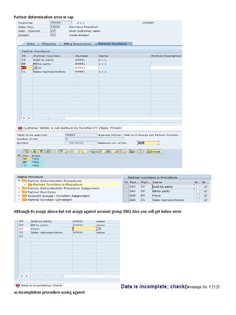 Partner Determination Error In Sap Pdf Function Mathematics