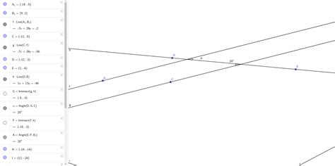 Angles In Parallel Lines Creator Geogebra