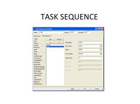 Task Sequence En Flexsim PPT