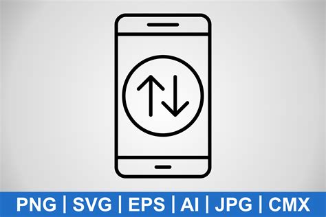 Vector Data Connection Mobile Icon Graphic By Iyikon · Creative Fabrica