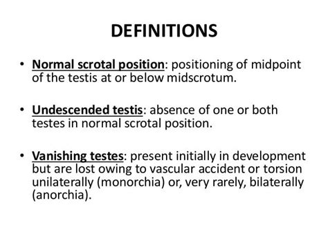 Development Of Testis And Cryptorchidism Presentation