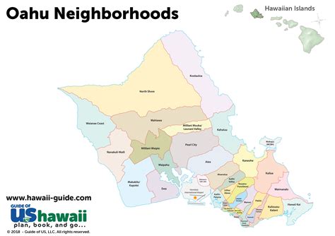 Oahu Maps Updated Travel Map Packet Printable Map Hawaiiguide