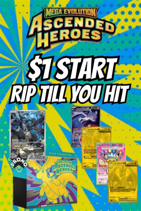 1 Start Rip Till You Hit Ascended Heroes Ebay Live