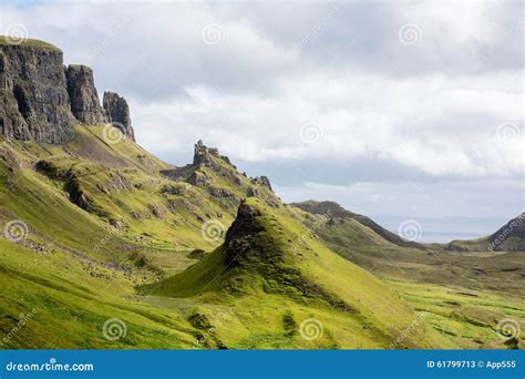 The Quiraing Isle Of Skye Scotland Stock Image Image Of Ridge Storr