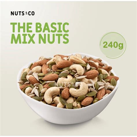 Nuts And Co The Basic Mix Nuts Freshly Mix In Malaysia Kacang Campuran Mentah 每日混合坚果 Ready To