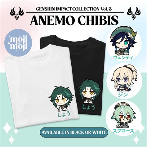 Jual Kemeja Genshin Impact Chibi Anemo Vision Shopee Indonesia