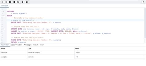 Debugger — Pgadmin 4 97 Documentation