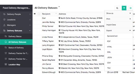 common actions in list report zoho creator help
