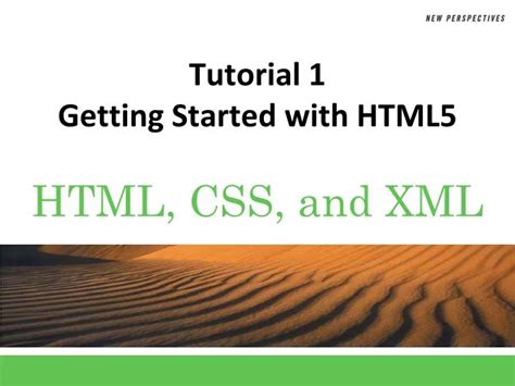 Ppt Tutorial 1 Getting Started With Html5 Powerpoint Presentation