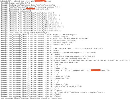 求助SSH远程连接gitlab报错kex exchange identification Connection closed by