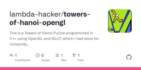 Github Lambda Hackertowers Of Hanoi Opengl This Is A Towers Of