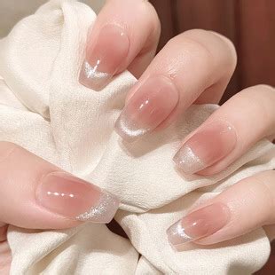 爆款猫眼法式穿戴甲片晕染腮红美甲甲片可拆卸假指甲成品nails 阿里巴巴
