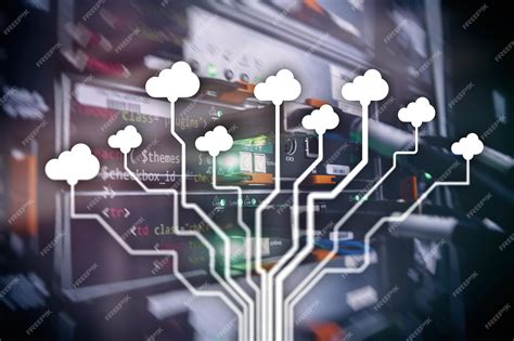 Premium Photo Cloud Technology Networking Data Storage Internet Concept