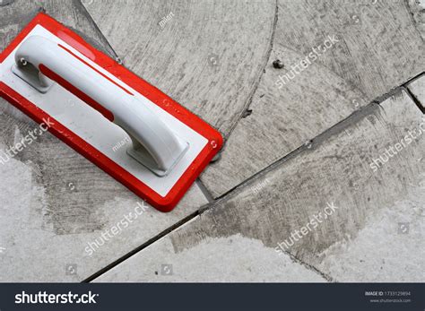 Grouting Ceramic Tiles Filling Space Between Stock Photo Shutterstock