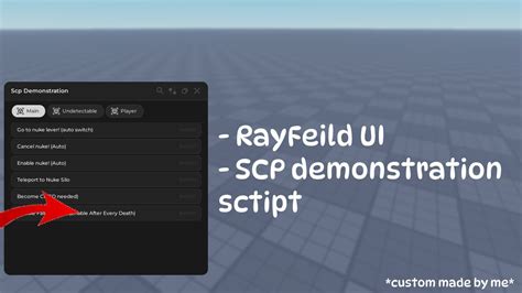 SCP Demonstration Script Roblox Hacking YouTube