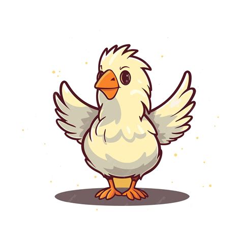 Premium Vector Vector Cute Chicken Dabbing Pose Cartoon