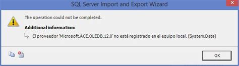 errores de access con oledb 12 0 mainmind