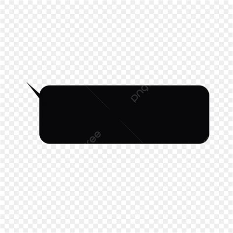 Rectangle Silhouette Vector Png Rectangle Dialog Rectangle Dialog Box Frame Png Image For