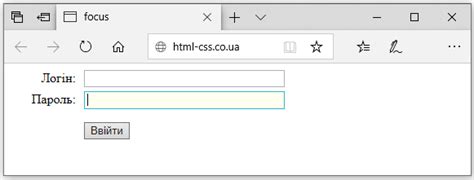 Псевдоклас focus ᐈ Довідник CSS HTML CSS CO UA