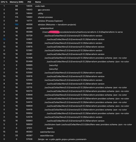 Extension Causes High Cpu Load · Issue 501 · Hashicorpvscode Terraform · Github