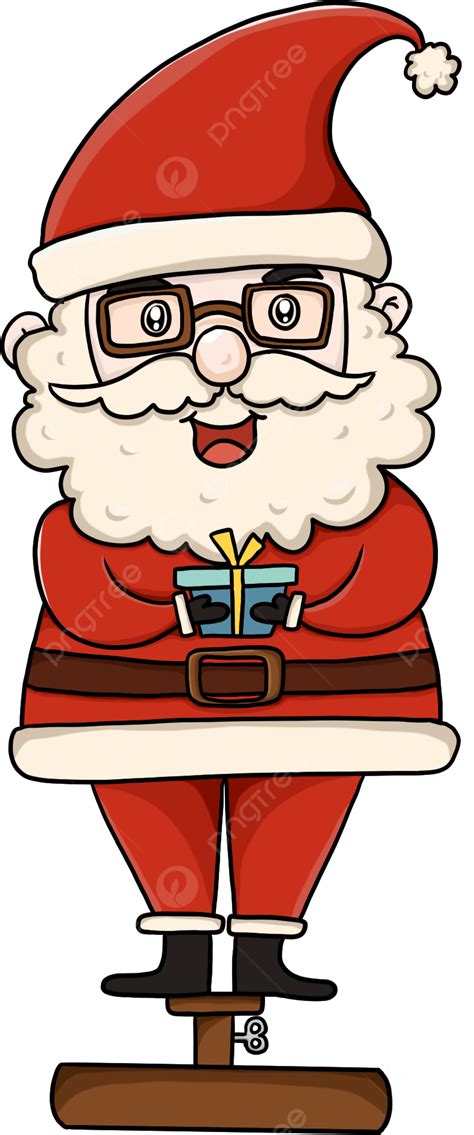 손으로 그린 만화 산타 일러스트 클로스 아름다운 겨울 산타 클로스 Png 일러스트 및 Psd 이미지 무료 다운로드 Pngtree