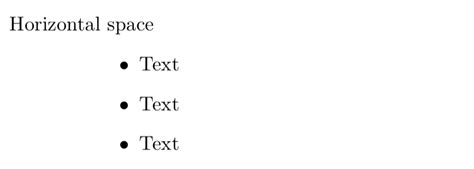 Horizontal Spacing In Itemize TeX LaTeX Stack Exchange