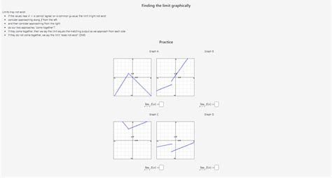 Solved Finding The Limit Graphicallylimits May Not Existif