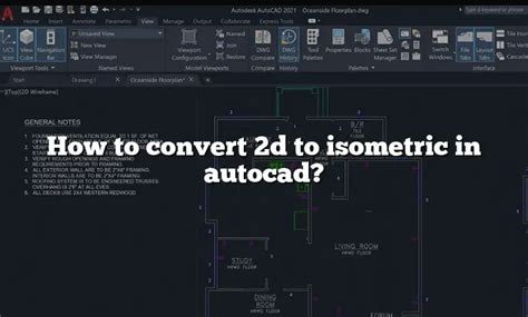 How To Convert 2d To Isometric In Autocad Caddikt